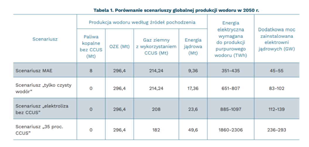 Więcej atomu to więcej niskoemisyjnego wodoru